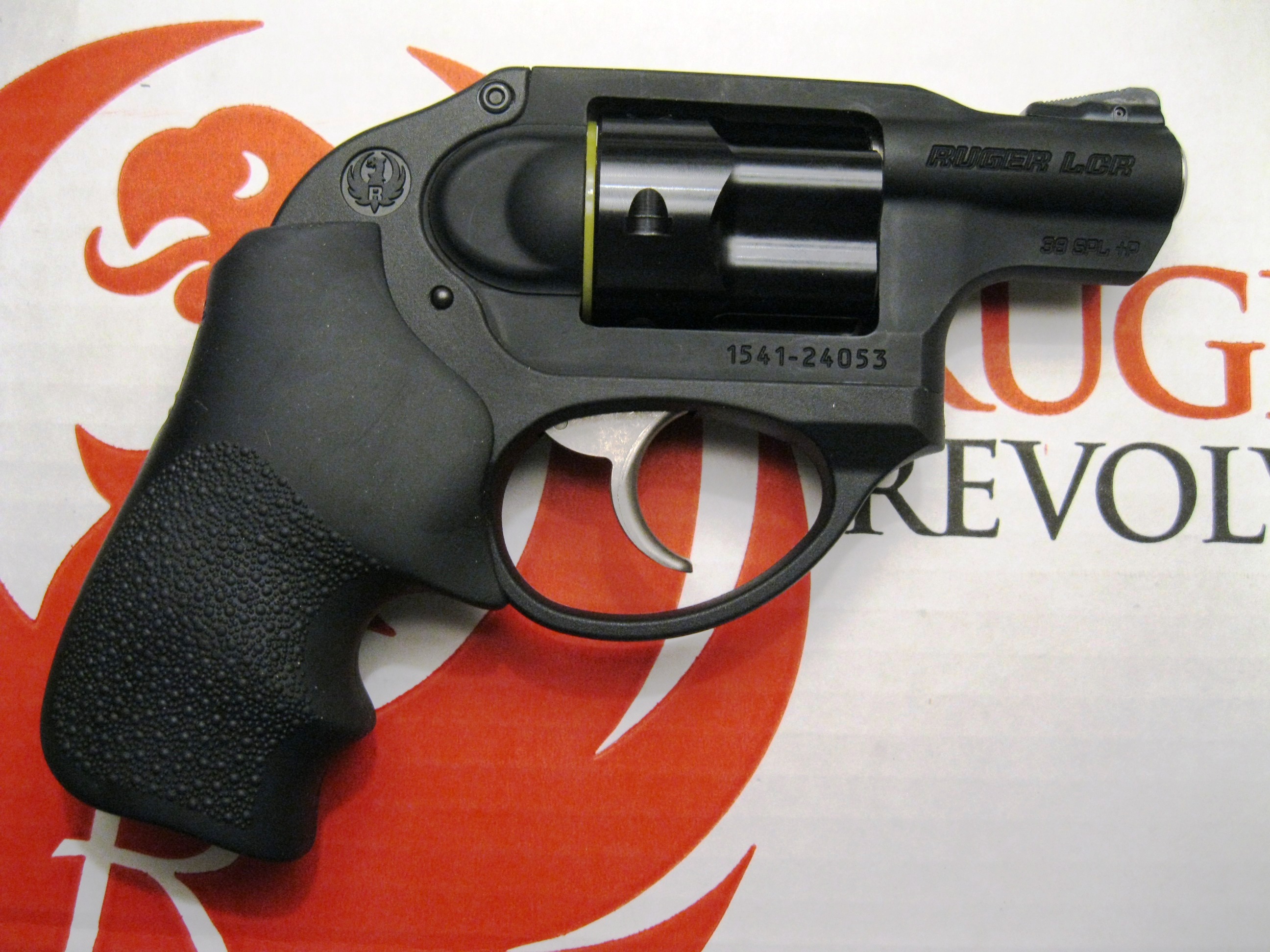 Ruger LCR 1.8″ black 5401 Hogue grips 38sp +P NEW | Ellis County ...