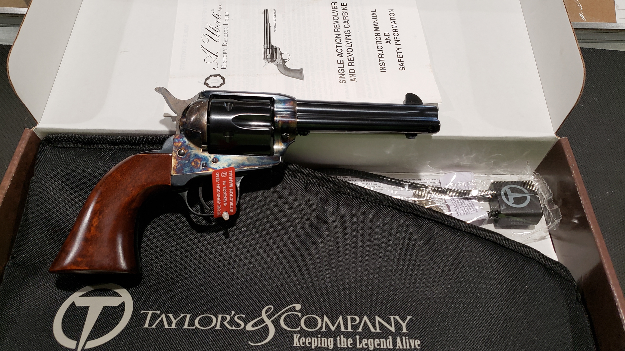 Taylors / Uberti 1873 Cattleman Tuned 4.75″ Case Color 45LC 550887DE ...