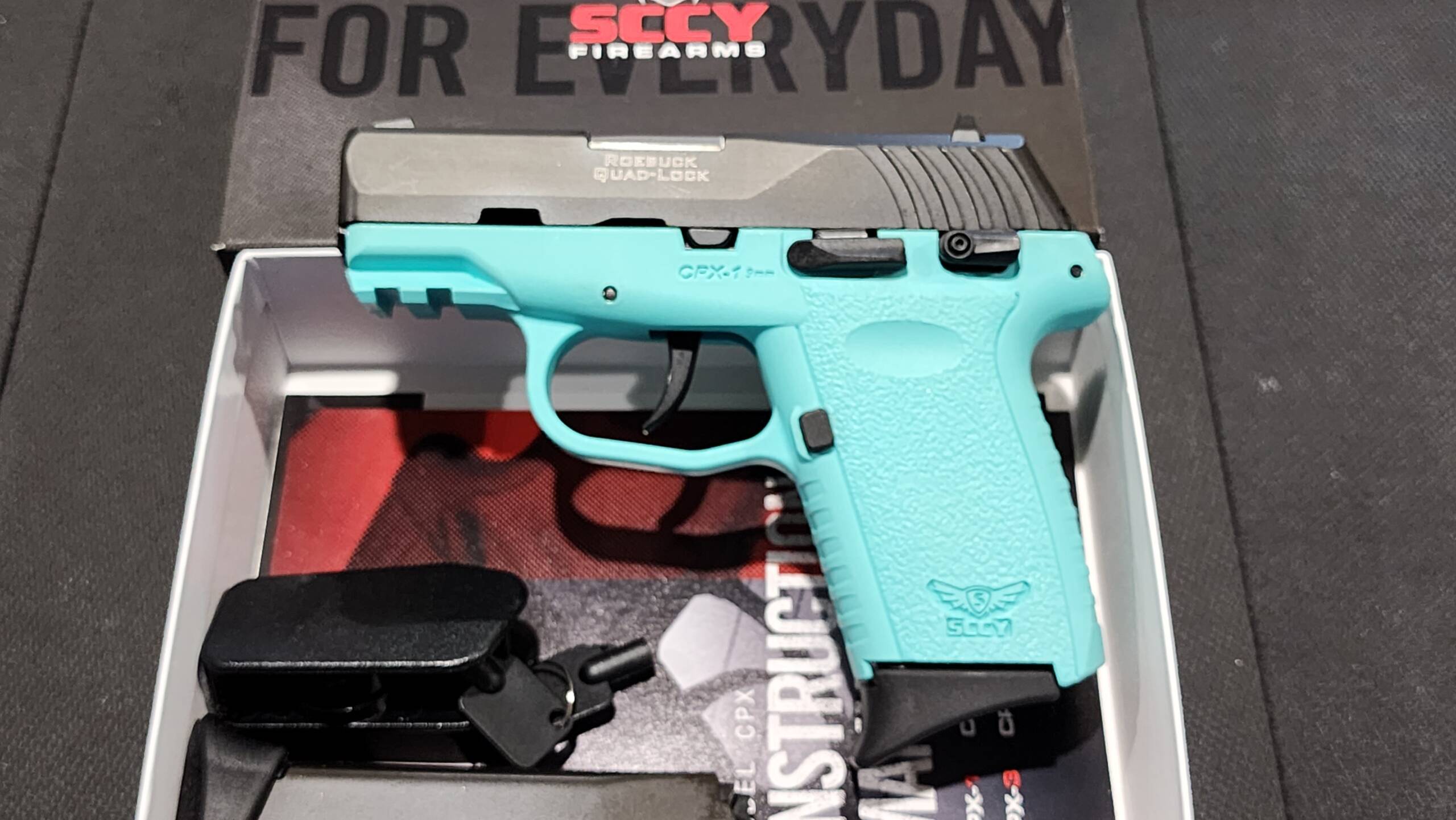 SCCY CPX1 SCCY Blue/Cyan & Blk w/Safety 9mm 2mags CPX-1CBSBG3 | Ellis ...