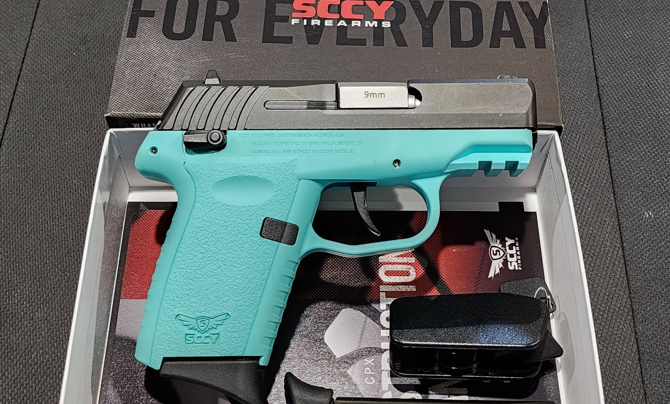SCCY CPX1 SCCY Blue/Cyan & Blk w/Safety 9mm 2mags CPX-1CBSBG3 | Ellis ...