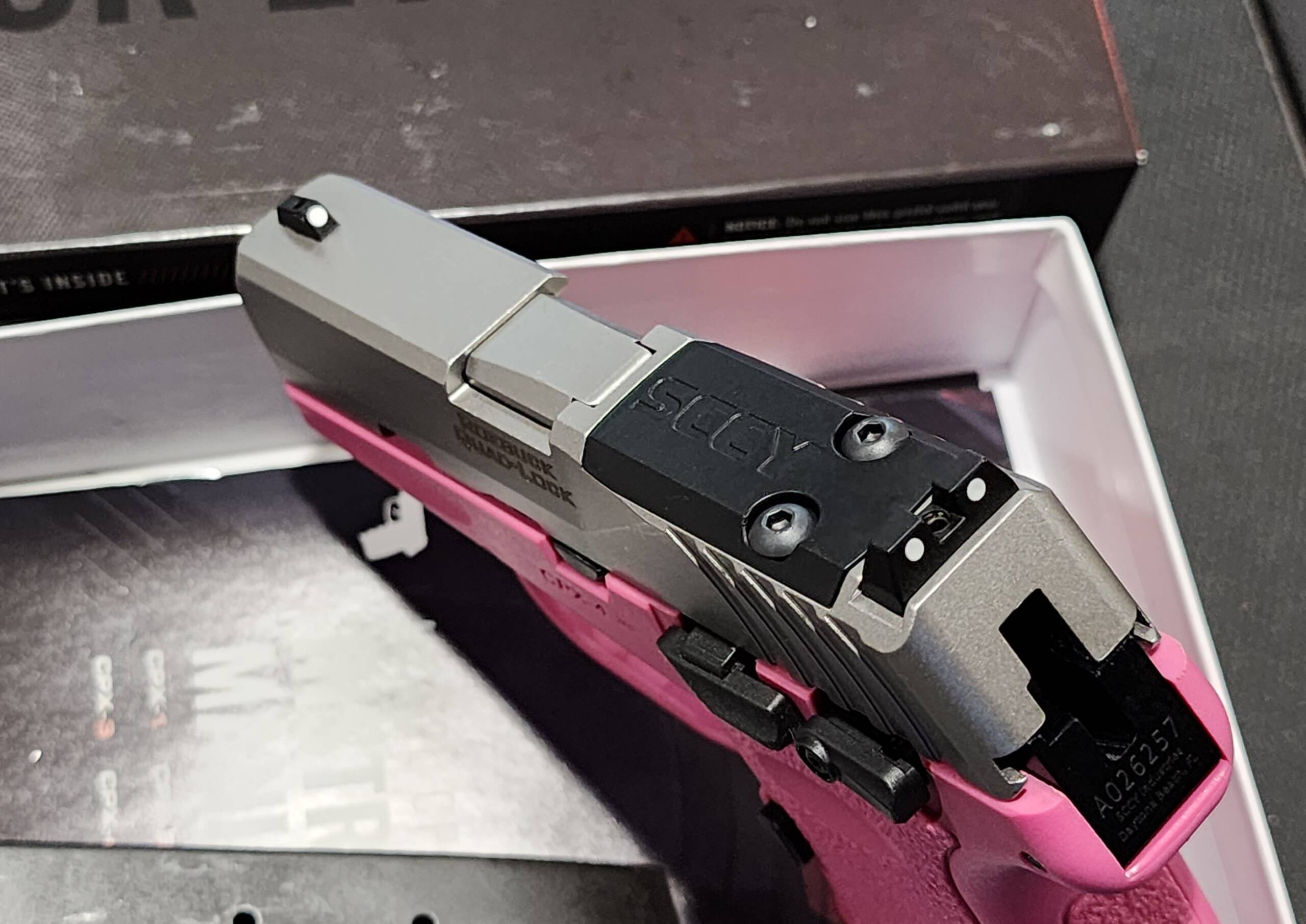SCCY CPX4 Pink & Stainless, RDR & Safety 380auto 2mags CCPX-4TTPKRDR ...