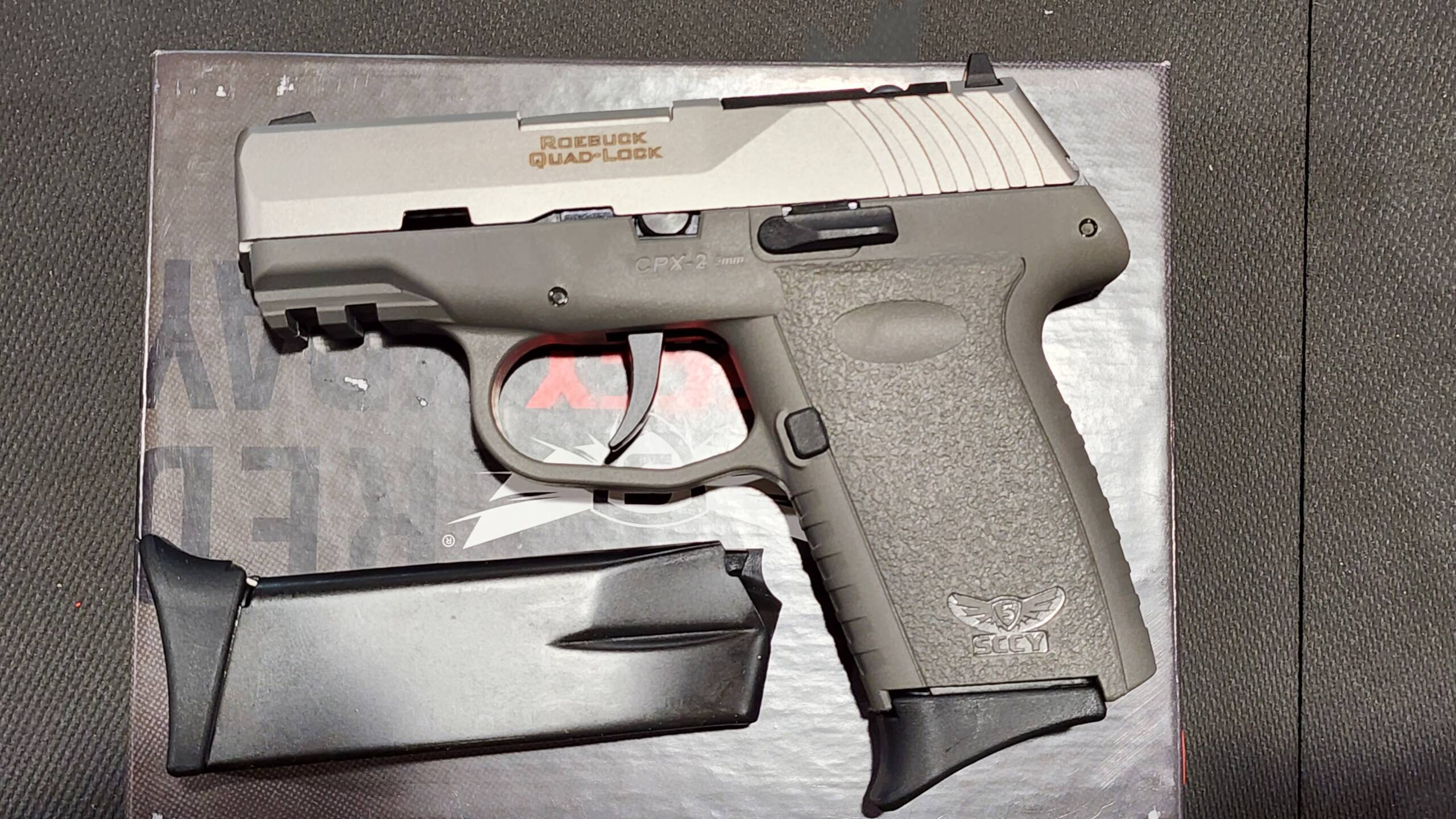 SCCY CPX2 Gray & Stainless, RDR 9mm 2mags CPX-2TTSGRDRG3 NIB | Ellis ...